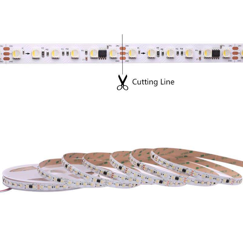 24V UCS2904 5050 4in1 RGBW Addressable LED Strip Lighting