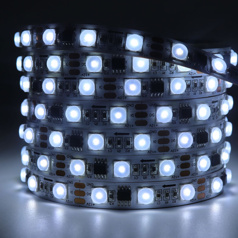 Optical Lens Diffuse Reflection Bright Addressable LED Strip Lights