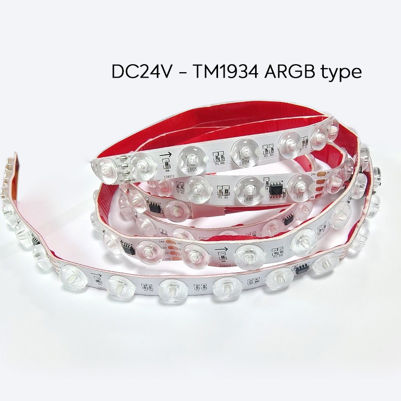 Optical Lens Diffuse Reflection Bright Addressable LED Strip Lights