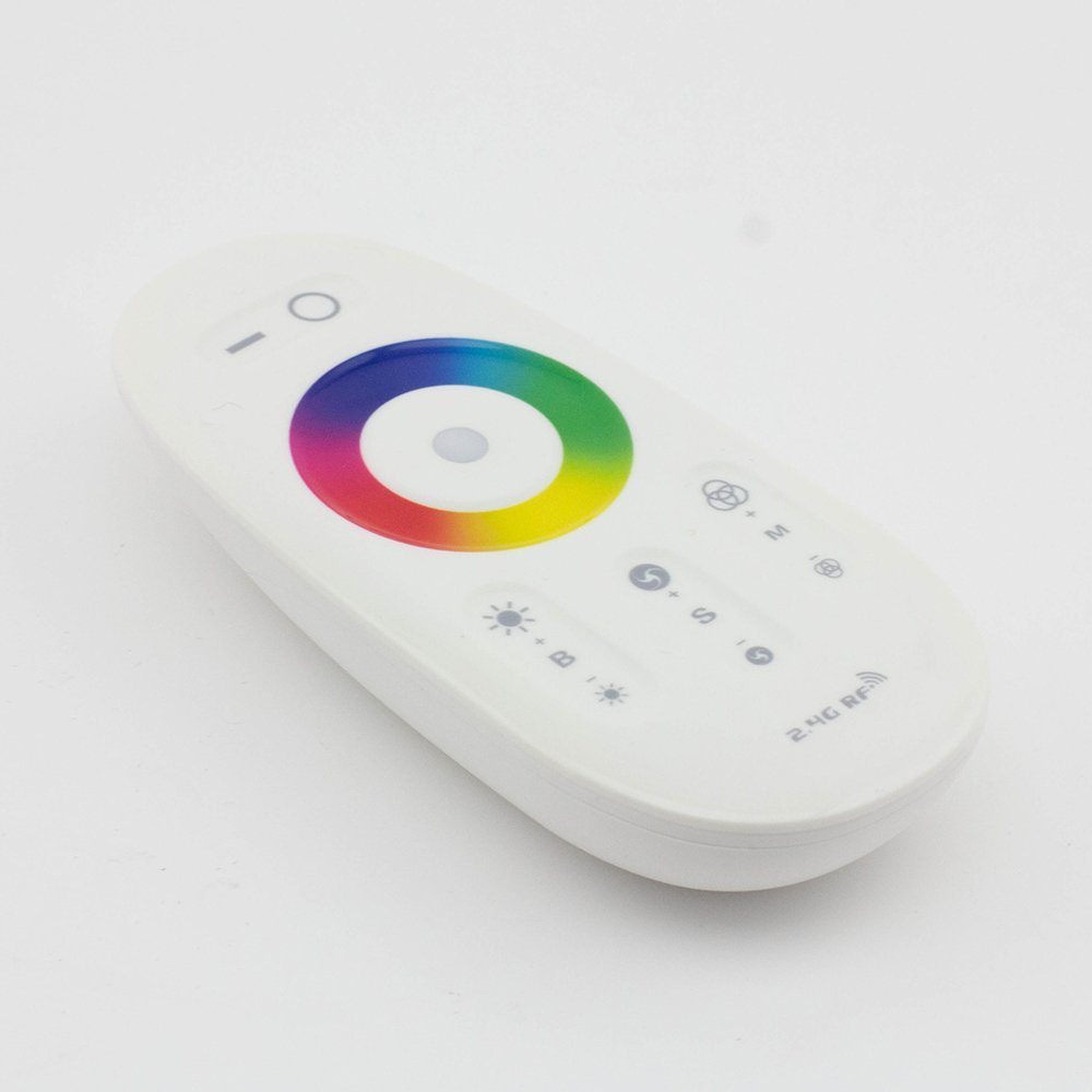 DC12/24V Max 24A 6A4CH, LED RGB Controller 2.4GHz RF Touch Color Remote ...