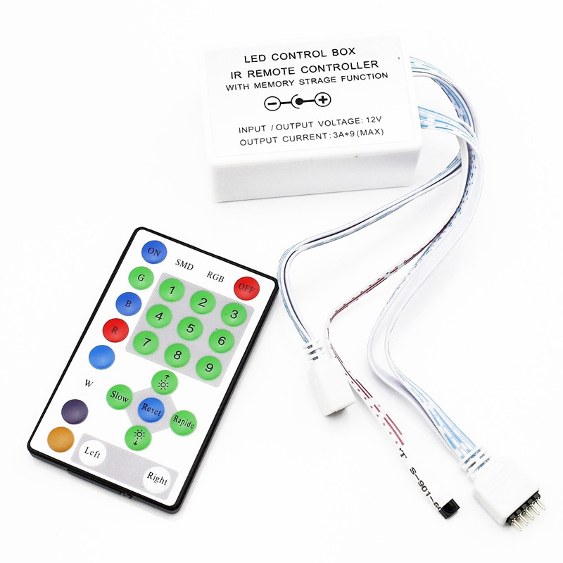 DC5/12/24V Max 27A 3Ax9CH, 10pin LED Horse Race Controller with 25keys ...