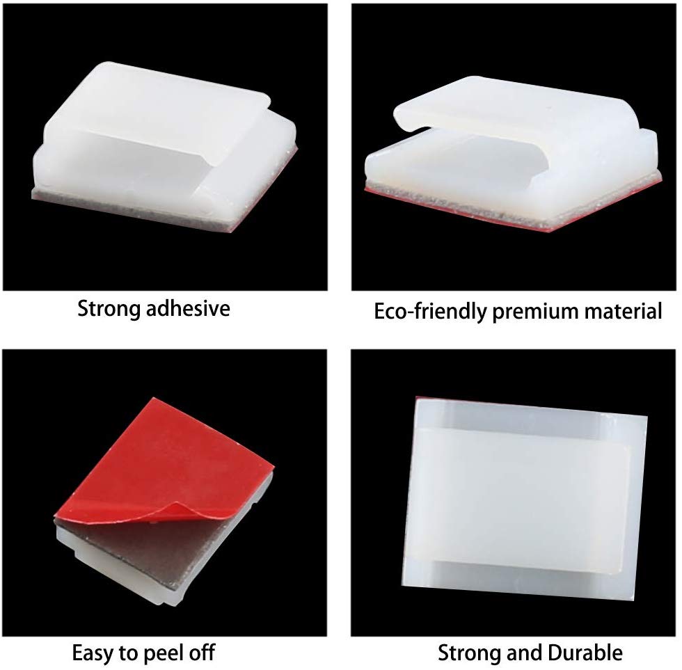 LED Strip Light Mounting Clips Self 3M Adhesive LED Light Fasteners ...