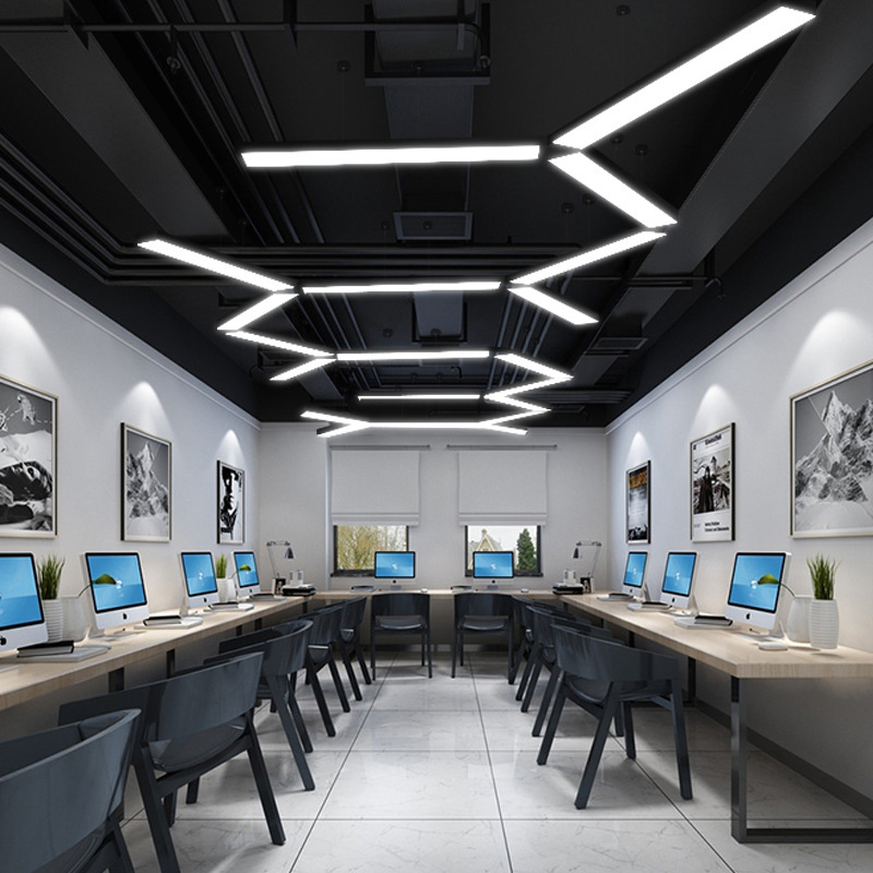 200mm Extra Wide Commercial Office Lighting Big LED Profile