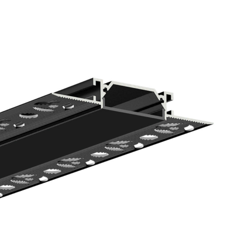 Wide Plaster In LED Profile For Dual Row Strip Light