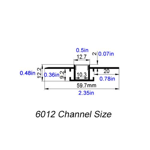 Architectural Series 6012 Trimless Curved LED Channel