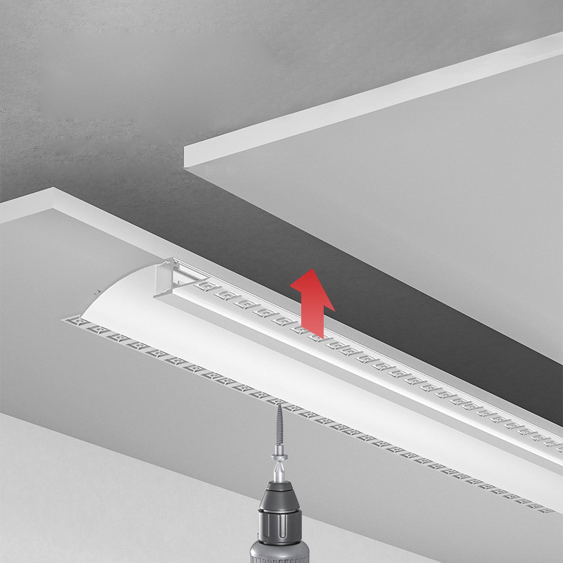 Waist Line Wall Recessed Lighting Indirect Ceiling Cove LED Strip ...