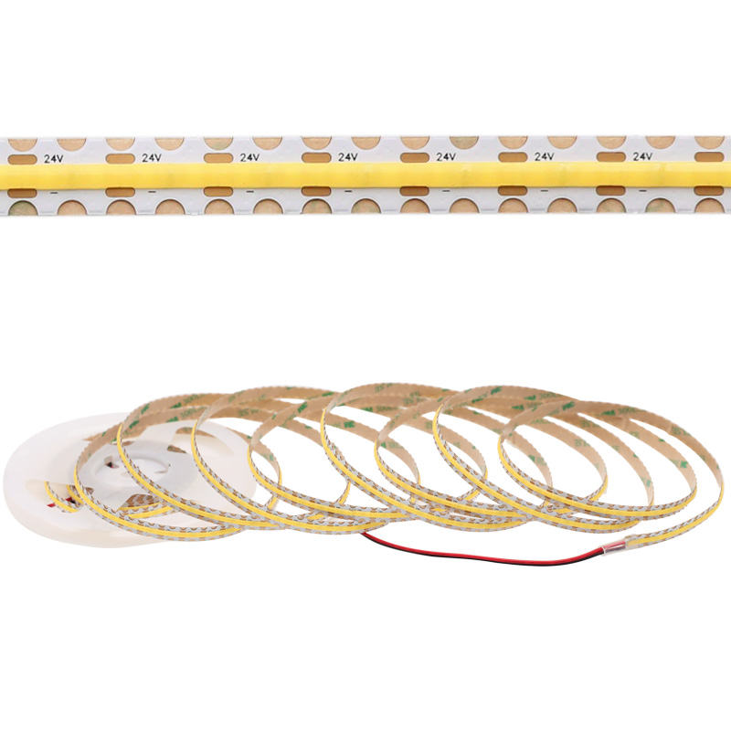 24V 4-Inch Cut 8mm S Serrated Cobra COB LED Strip Dotless Light