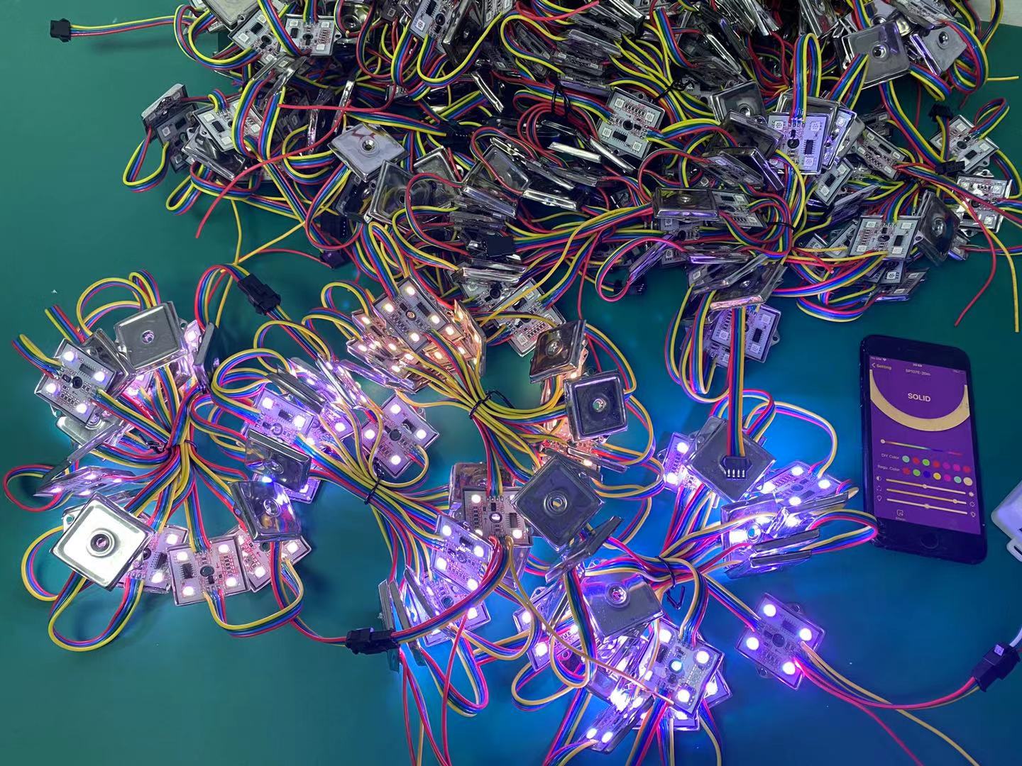 Addressable RGB Pixel Module LED String Lights Outdoor