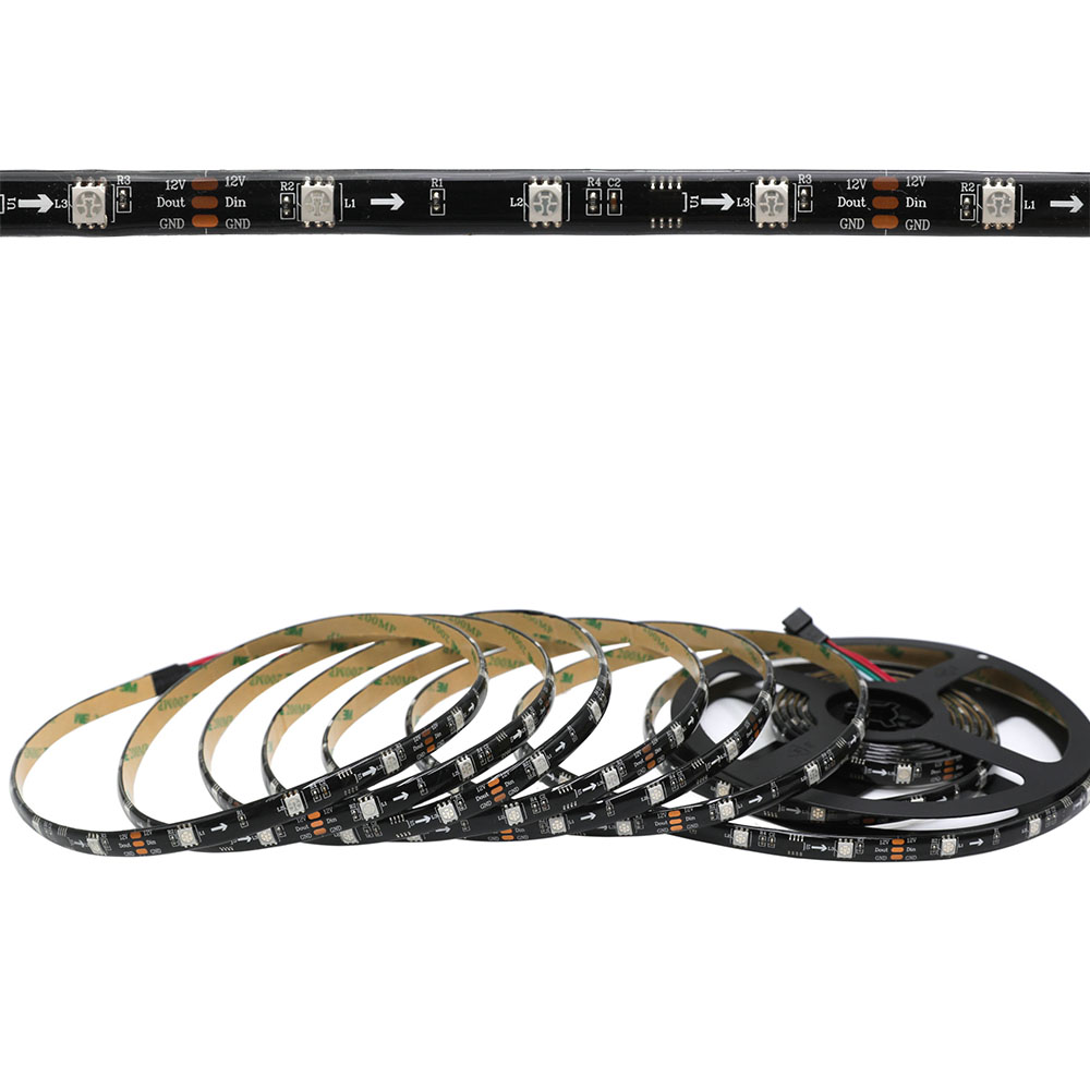 DC5V WS2812B IP65 Waterproof 9LEDs/ft Dream Color LED Strip Light