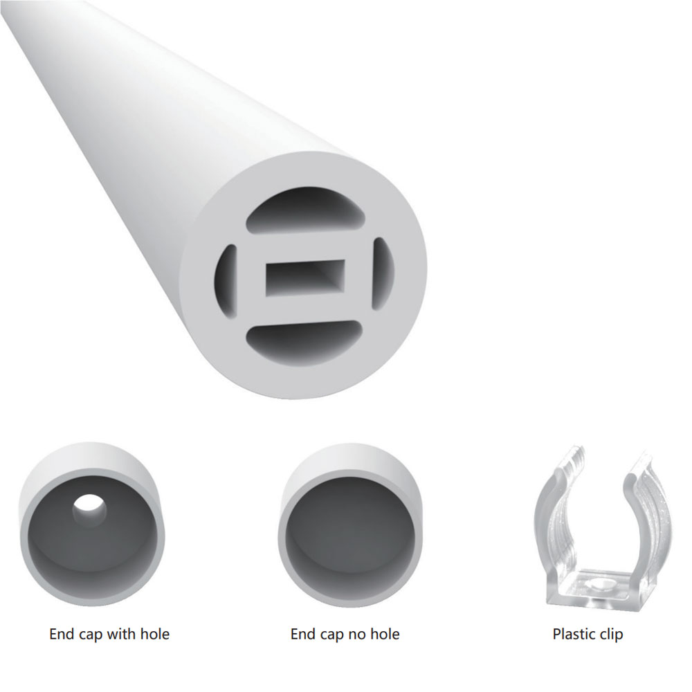 D22mm LED Neon Tube - 360° Round Emitting - For 5mm LED Strip