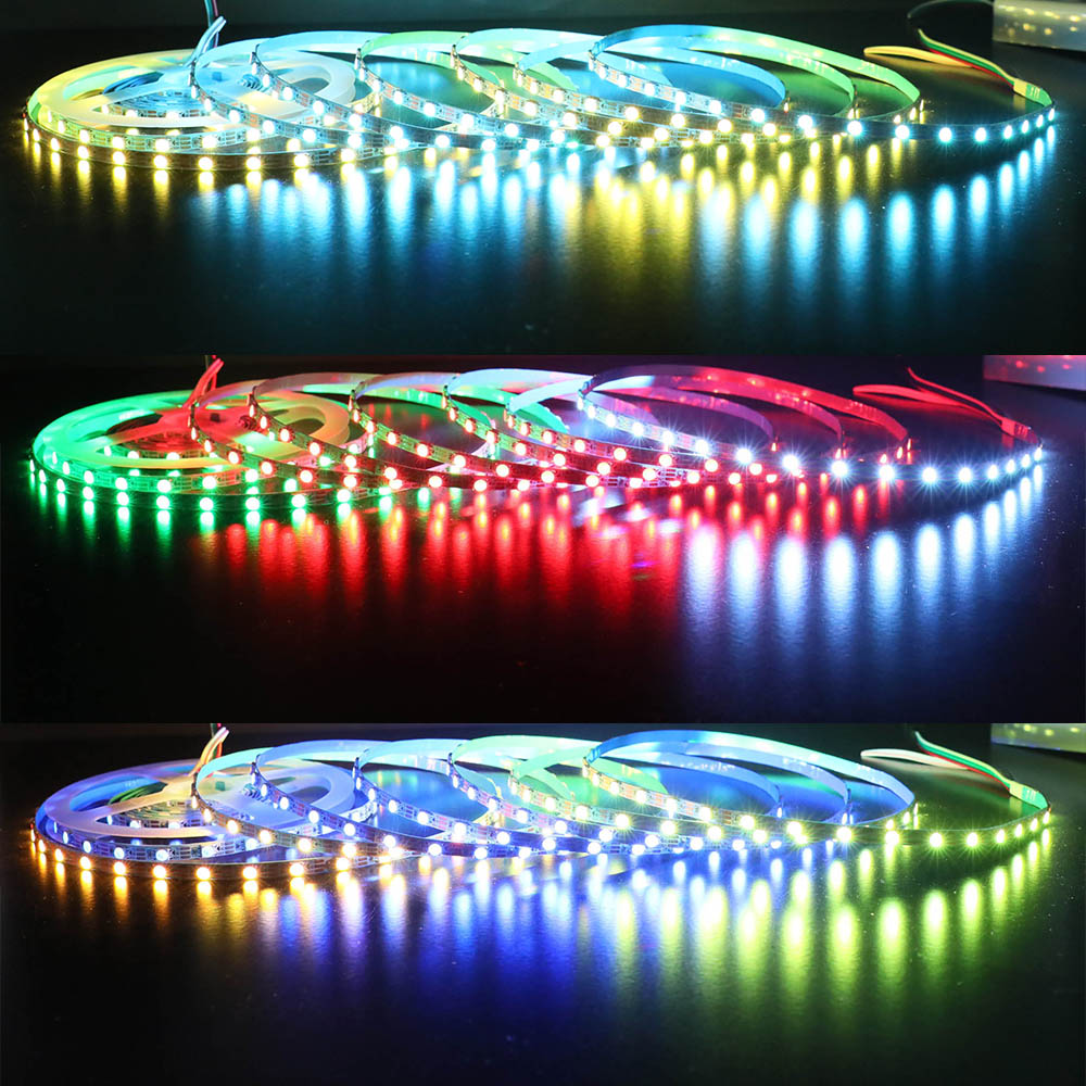 SK6812 Addressable RGBW LED strip - Ultra Narrow 0.20in Wide - 18LEDs ...