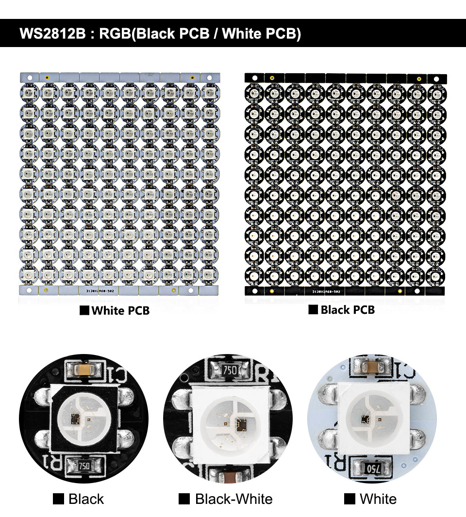 SK6812/WS2812B RGB RGBW/WW/WWA 5050 SMD Digital Intelligent Addressable ...