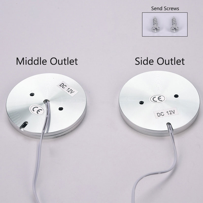 Mini Small 12V LED White Puck Lights 80x8mm Thin For Under Cabinet ...