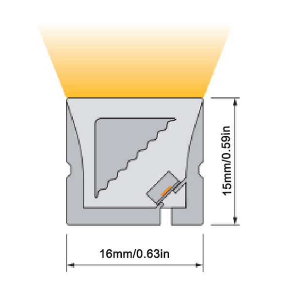 Multidirectional Curved 3D Flexible Neon LED Strip 24V