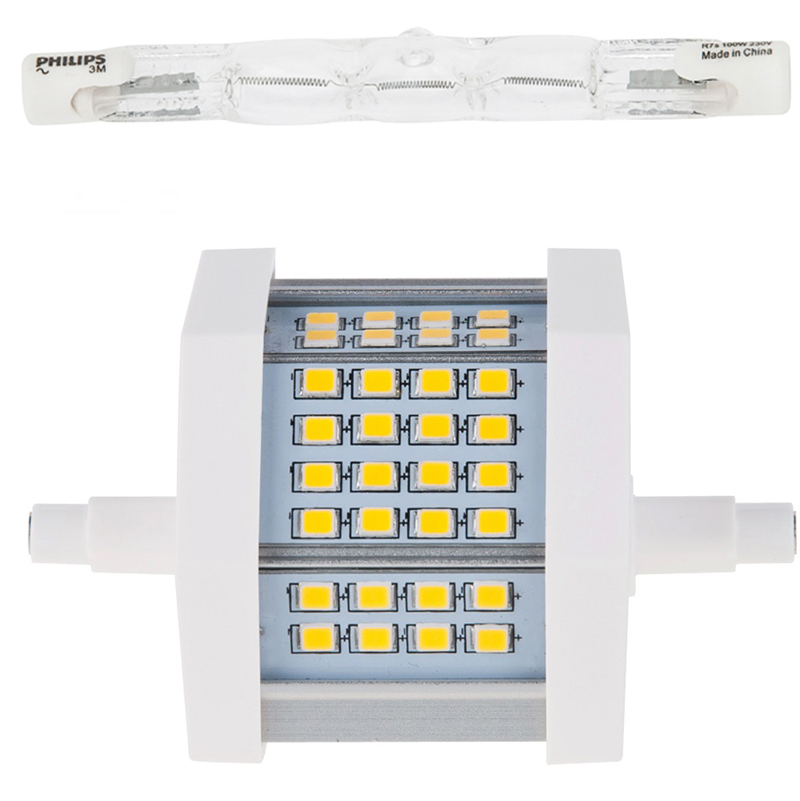 AC100-240V Dimmable 78mm R7s LED Bulb, 8 Watts, 70W Equivalent, 2-Pack ...