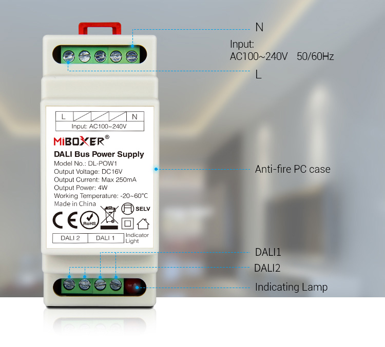 DL-POW1 DALI Bus Power Supply (DIN Rail) [DL-POW1]
