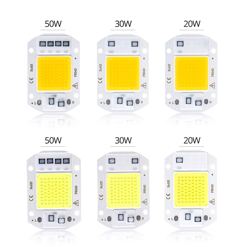 20/30/50W Waterproof IP67 COB LED 3000K/6000K Chip With Lens 110V/220V