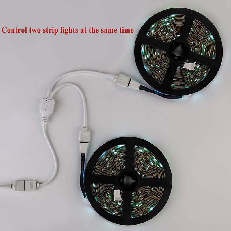 LED Strip Splitter Connector 5 Pins 1 to 2 Y- Splitter Cables for 5050 ...