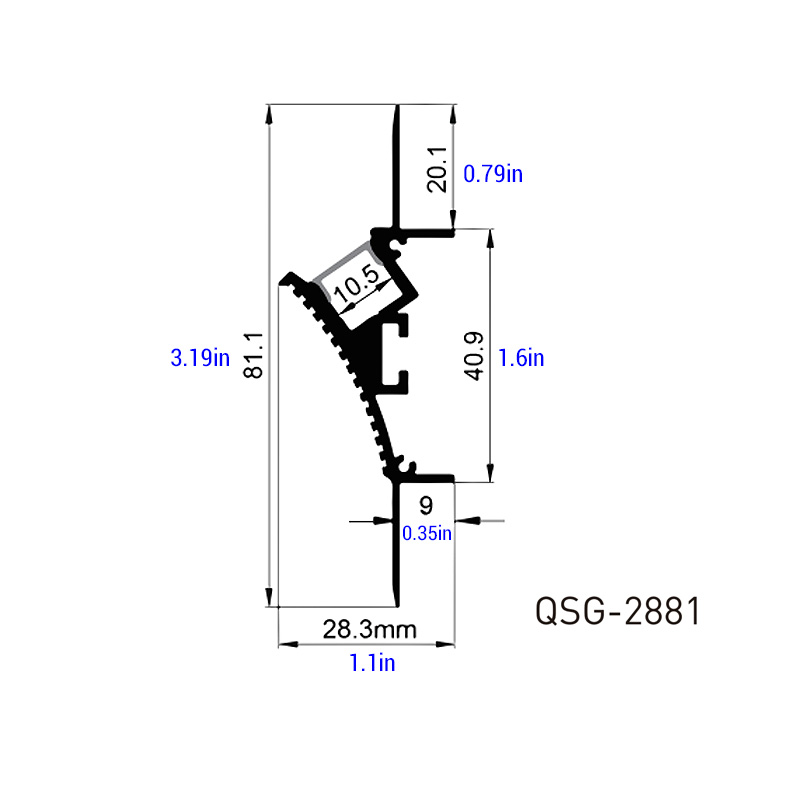 Gypsum Board Recessed Drywall Cove Crown Moulding For LED Strips