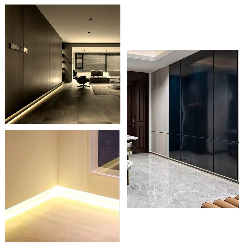 Modern Baseboard Cove Lighting LED Flush Recessed Skirting Boards