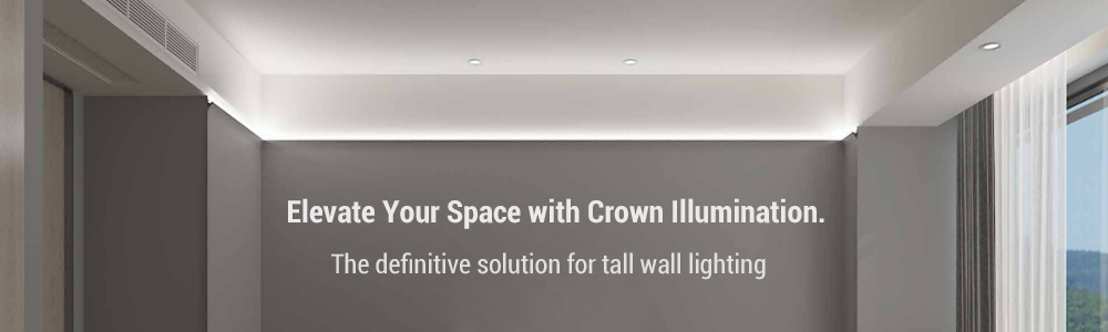 Modern LED Crown Molding Lighting Profiles For Ceilings