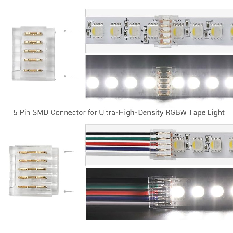 Special 5 Pin SMD LED Strip RGBW Connectors