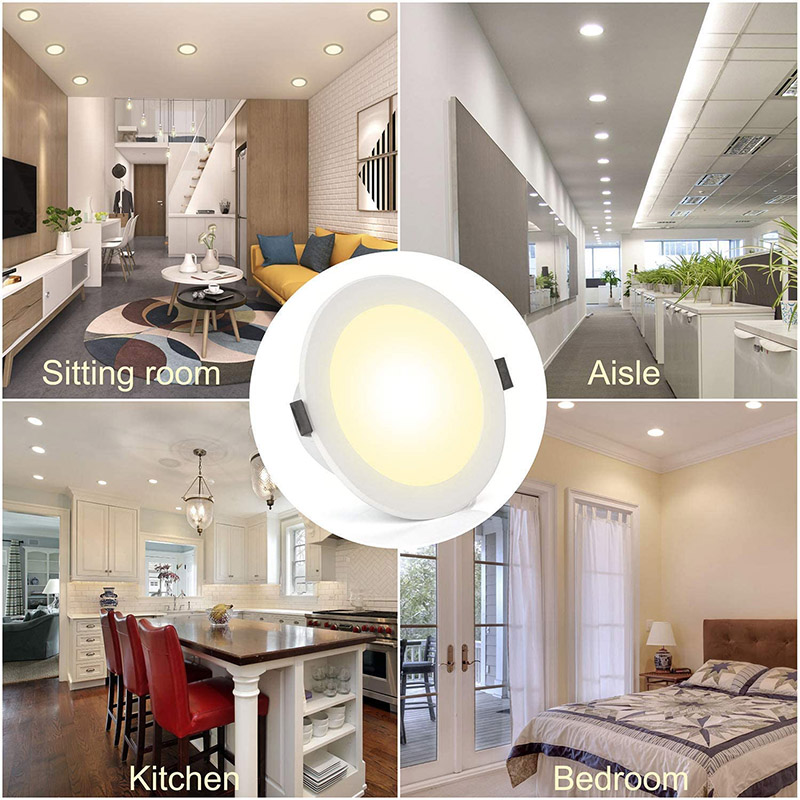 9W RGB+CCT Embedded Smart Bluetooth Mesh LED Downlight, AC 100-240V ...