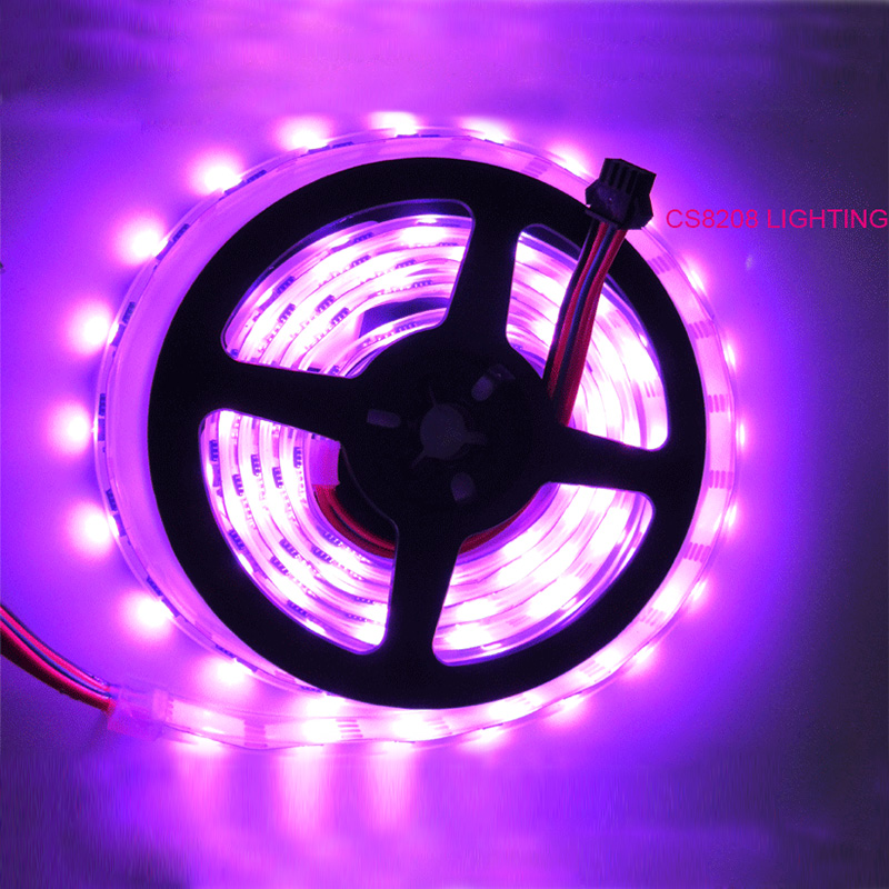 DC12V 48LEDs/m GS8208 RGB Individually Addressable LED Strip