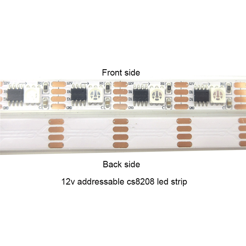 DC12V 48LEDs/m GS8208 RGB Individually Addressable LED Strip