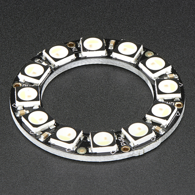 Neopixel Ring-SK6812 12 x 5050 RGBW LED Full Color Single Point Angel ...