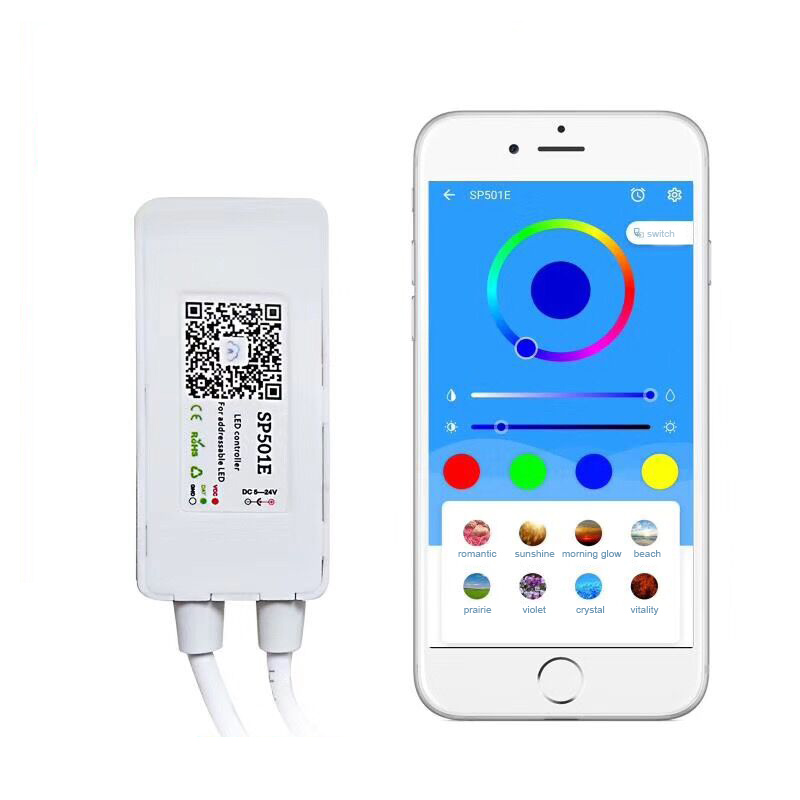 SP501E Color Chasing Alexa LED Strip Light Kit, 32.8Ft/10m Flexible ...