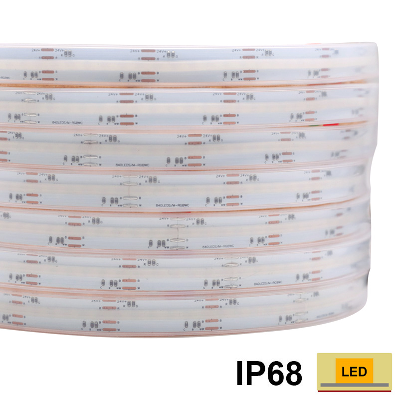IP68 Outdoor LED RGBCW Cob Strip Light | SuperLightingLED