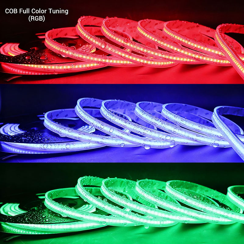 IP68 Outdoor LED RGBCW Cob Strip Light | SuperLightingLED