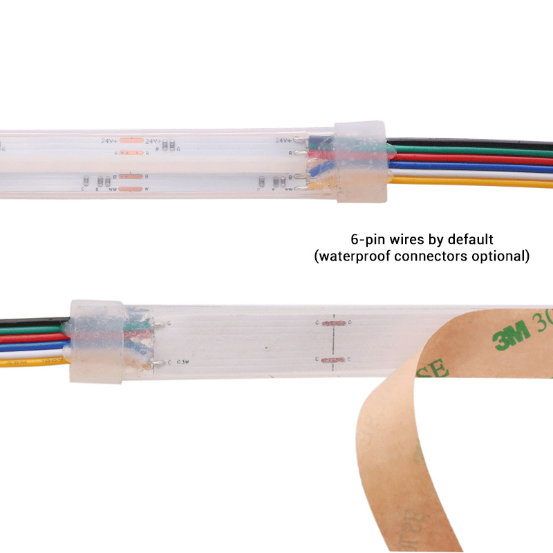 IP68 Outdoor LED RGBCW Cob Strip Light | SuperLightingLED